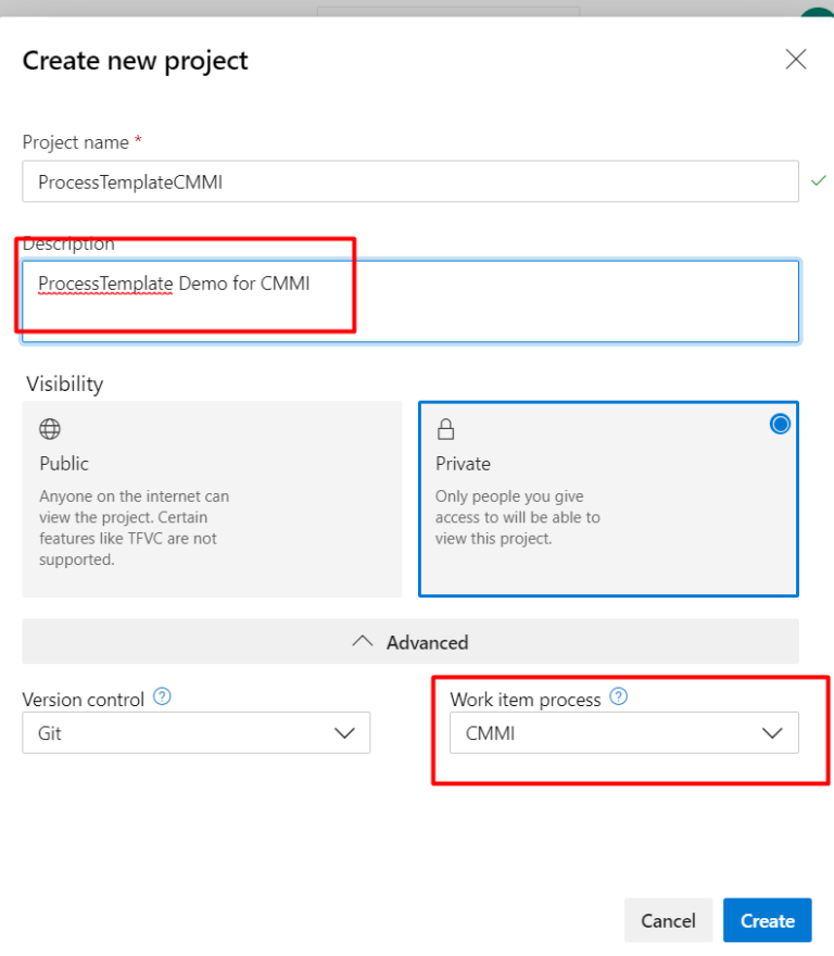 How to create a Project in Azure DevOps with CMMI Template? – AzureDevOps Guide