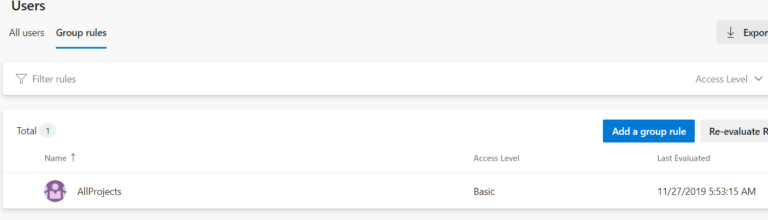 Creating a Group Rule – AzureDevOps Guide