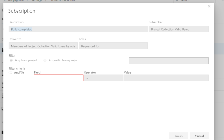 Default subscriptions in Azure DevOps – AzureDevOps Guide