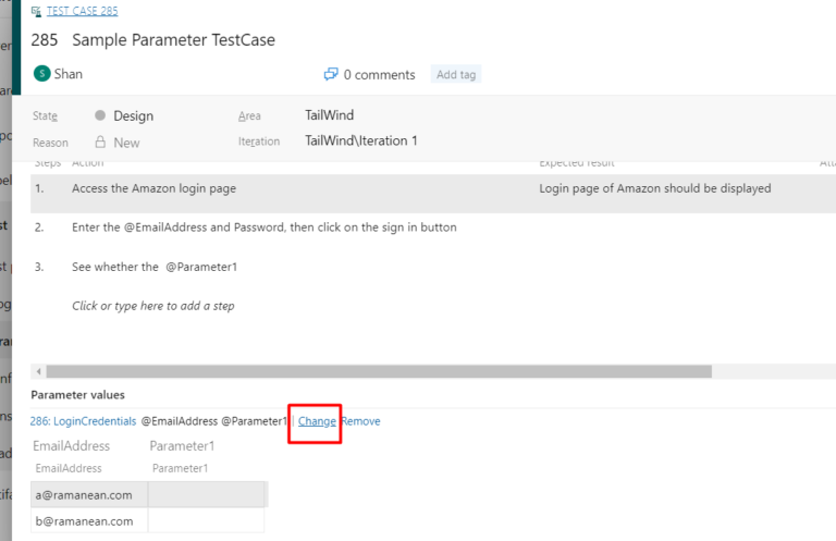 Editing The Shared Parameters In A Testcase In Azure Testplans Azure Devops Azuredevops Guide