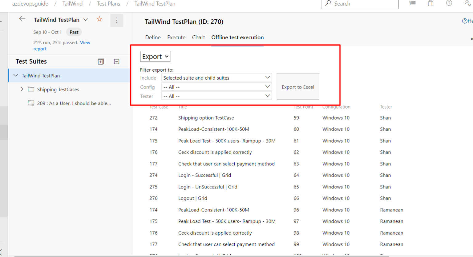Exporting Testcases From Testplan And Testsuites In Azure Devops Azuredevops Guide