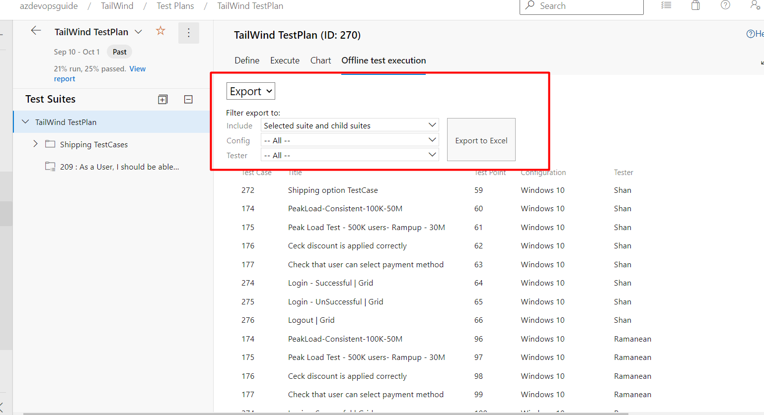 Exporting Testcases From Testplan And Testsuites In Azure Devops Azuredevops Guide