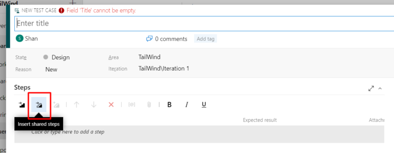 Inserting Shared Steps in a TestCase | Azure DevOps – AzureDevOps Guide Inserting Shared Steps in a TestCase | Azure DevOps – AzureDevOps Guide