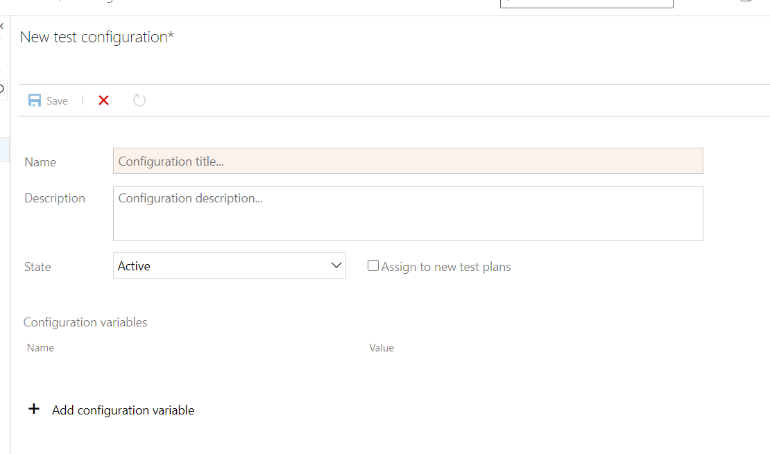 Adding A Configuration In Azure Testplans Azure Devops Azuredevops Guide