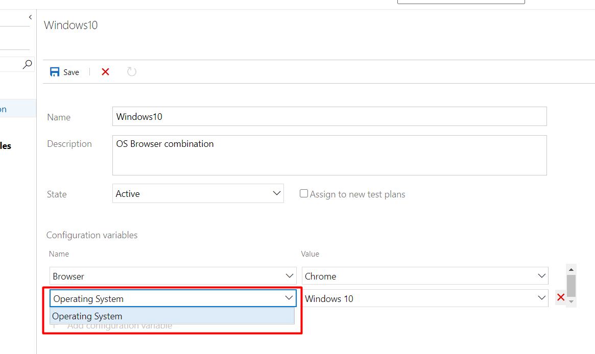 Adding A Configuration In Azure Testplans Azure Devops Azuredevops Guide
