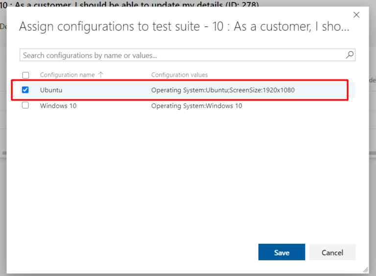 Assigning A Configuration To A Test Suite In Azure Testplans Azure Devops Azuredevops Guide
