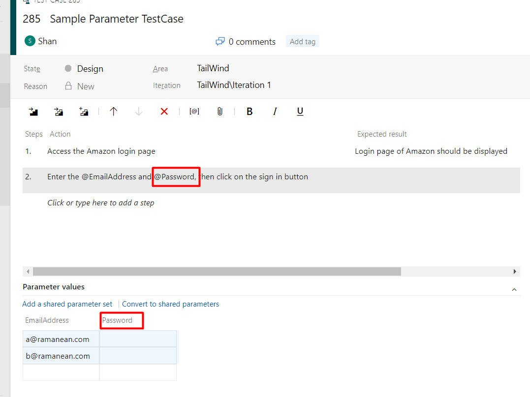 Editing A Parameter In The Testcase In Azure Testplans Azuredevops Guide