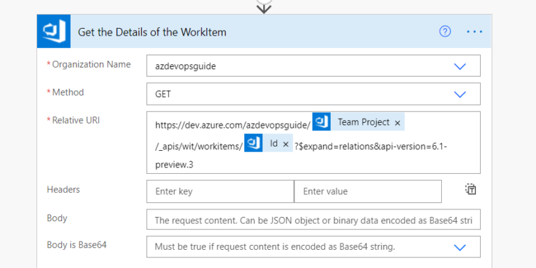 Copying values from Parent to Child WorkItems in Azure DevOps using a PowerAutomate Flow ...