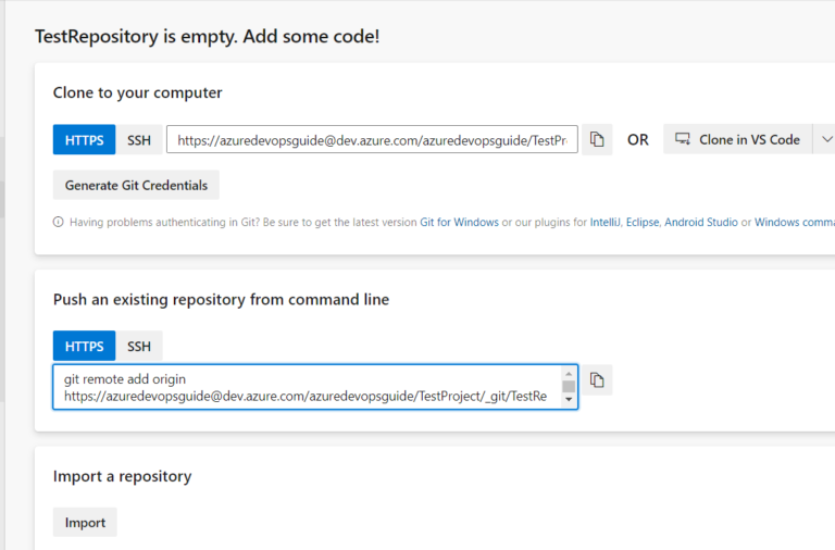 Create A New Repository In Azure Repos Azure Devops Azuredevops Guide