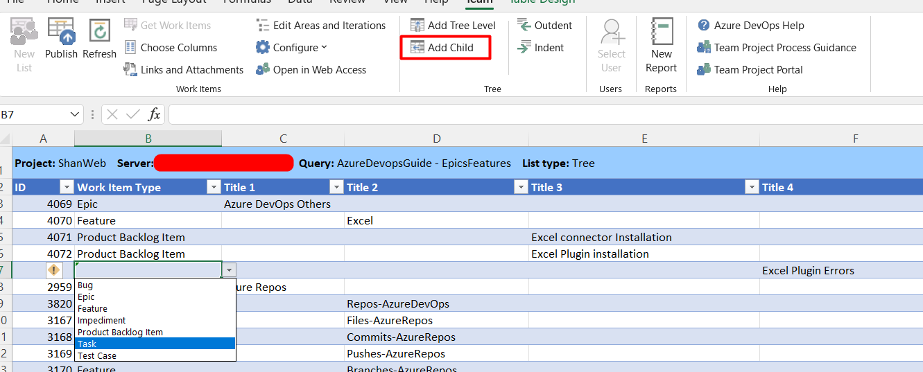Importexport Of Workitems From Excel In Azure Devops Azuredevops Guide