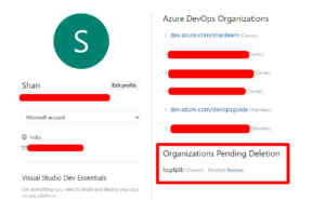 Restoring a deleted organization in Azure DevOps – AzureDevOps Guide