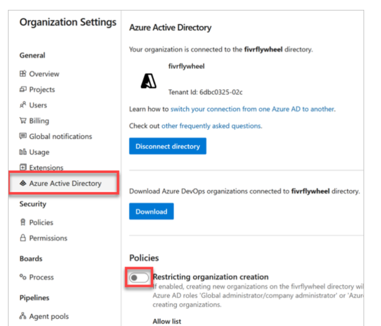 Restrict Users From Creating Azure Devops Organization Azuredevops Guide