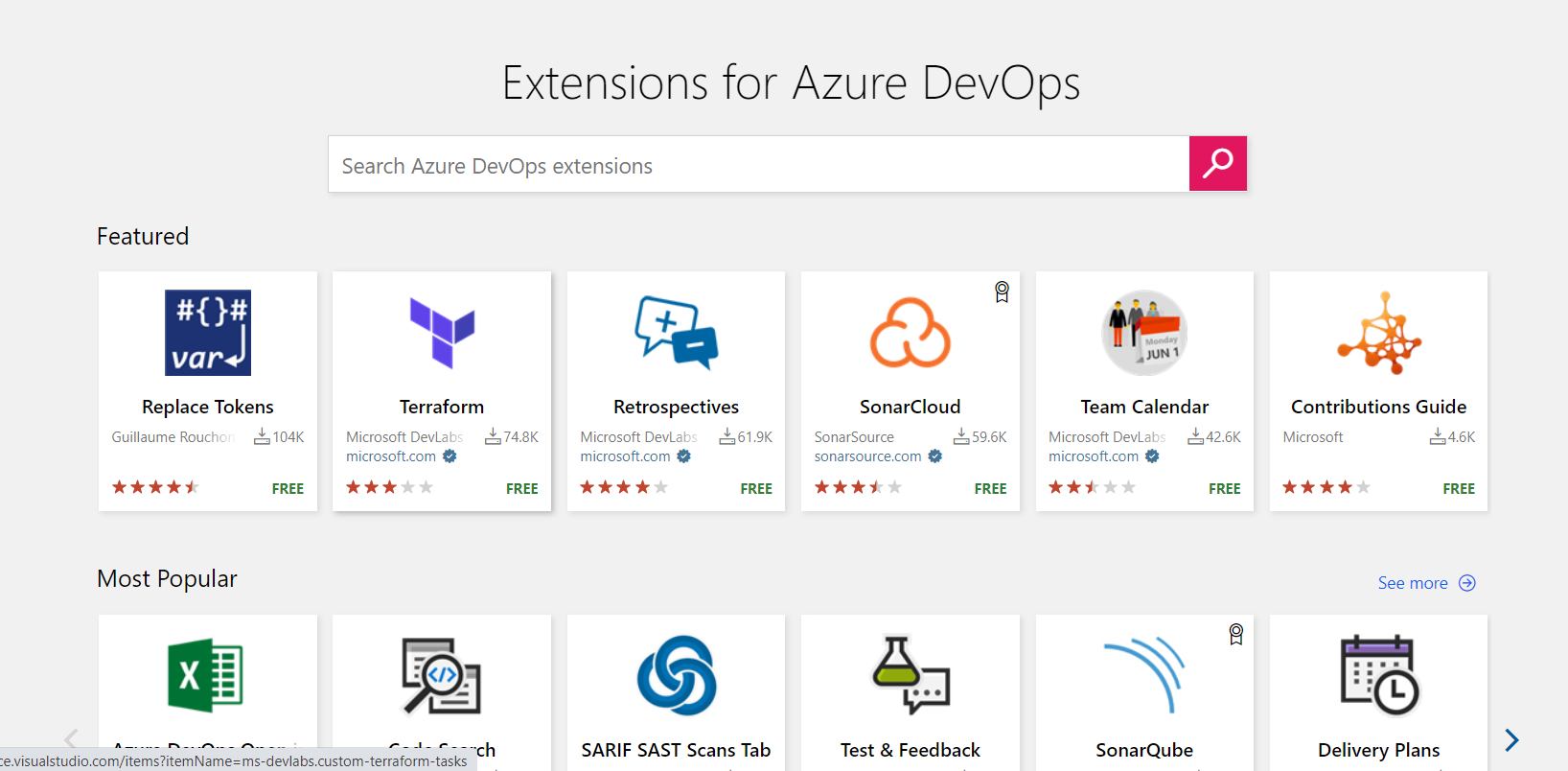 MarketPlace in Azure DevOps – AzureDevOps Guide