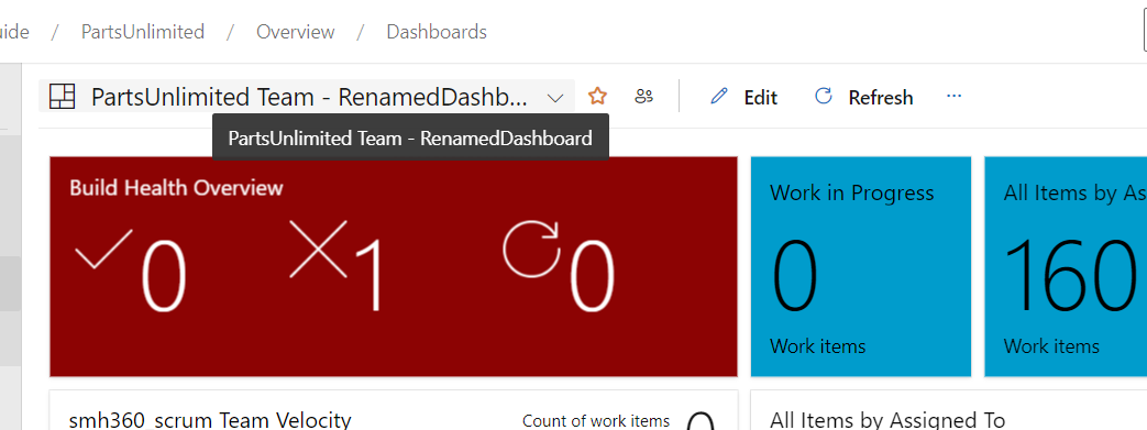 Rename A Dashboard In Azure Devops Azuredevops Guide