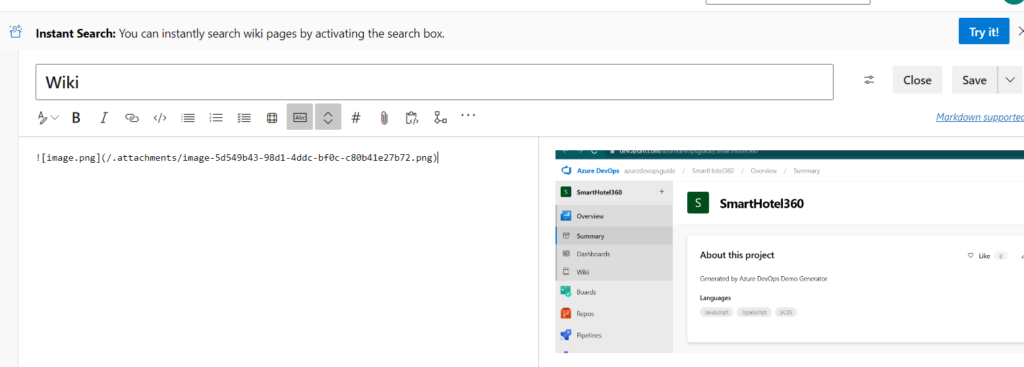 Adding an image to Azure DevOps Dashboard – AzureDevOps Guide